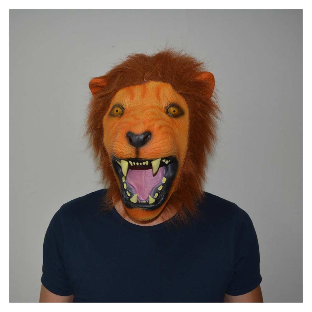Adult Animal Cosplay Mask:Lion Mask Cosplay Latex Masks Helmet ...