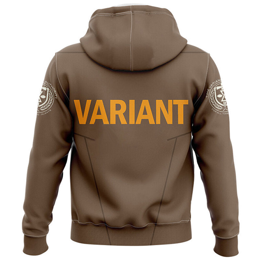 VARIANT: Loki Hoodie Coat 3D Printed Cosplay Costume Zip Up Hoodie