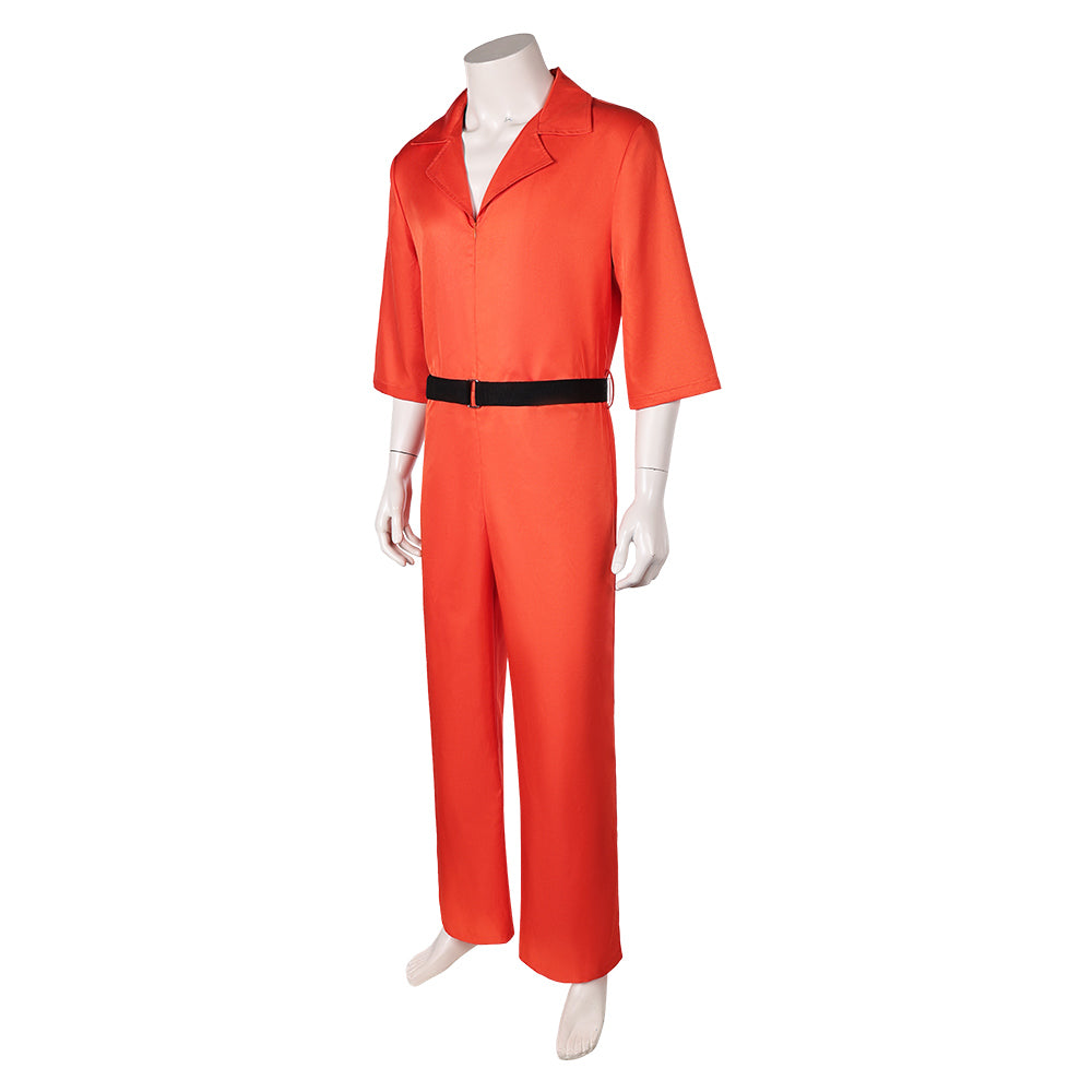 Luigi Mangio Orange Prison Uniform Cosplay Costume Outfits Halloween Suit