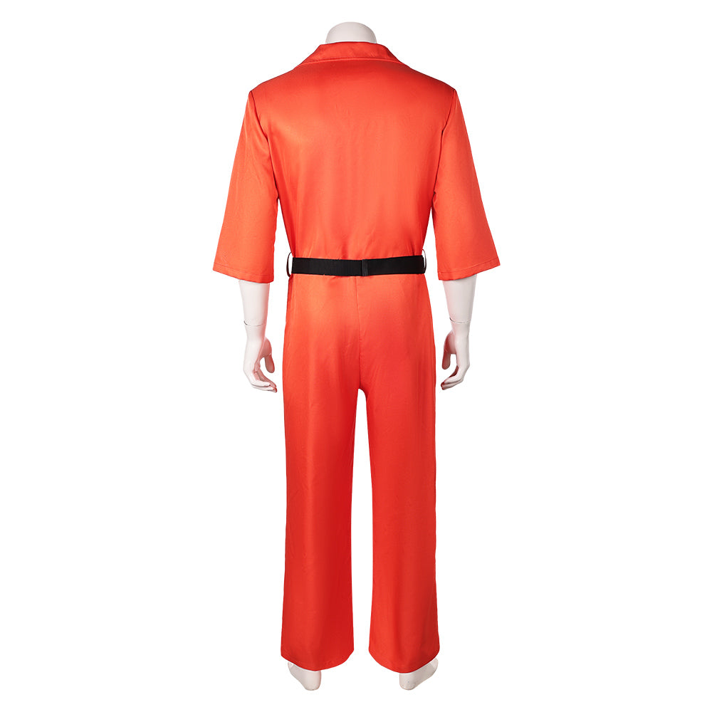 Luigi Mangio Orange Prison Uniform Cosplay Costume Outfits Halloween Suit