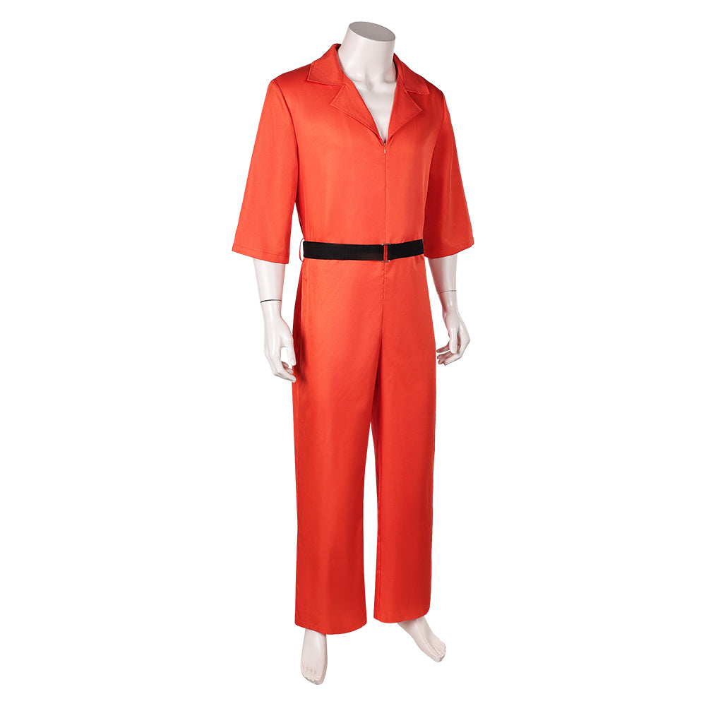 Luigi Mangio Orange Prison Uniform Cosplay Costume Outfits Halloween Suit