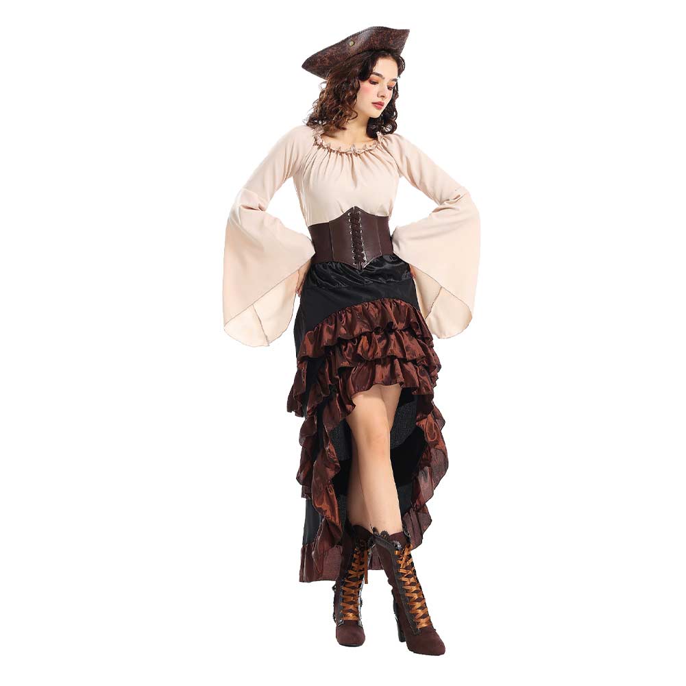 Medieval Renaissance Costume:Female Pirates Stage Performance Cosplay ...