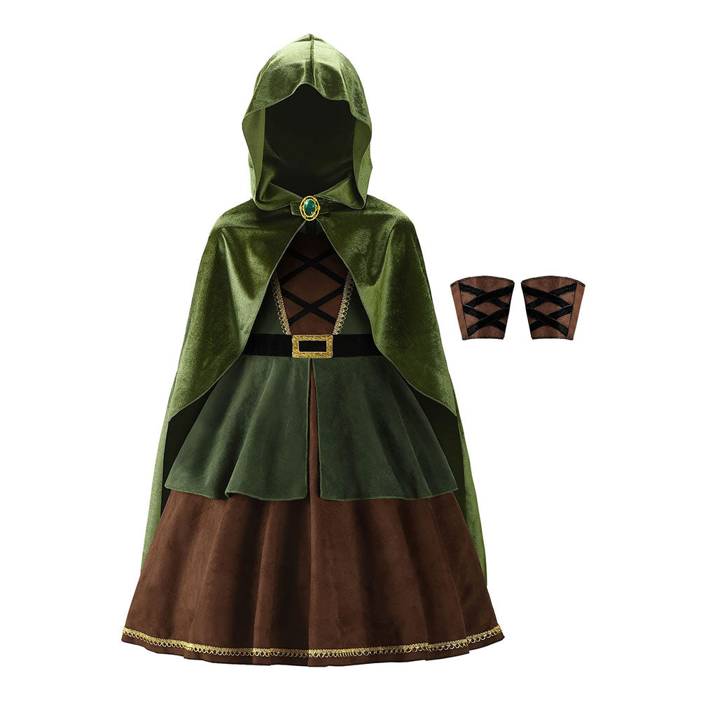 Medieval Renaissance Costume:Velvet Archer Cosplay Female Costume ...