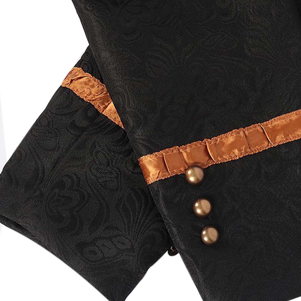 Medieval Renaissance Costume:Man&Unisex Vintage Pirate Captain Black ...