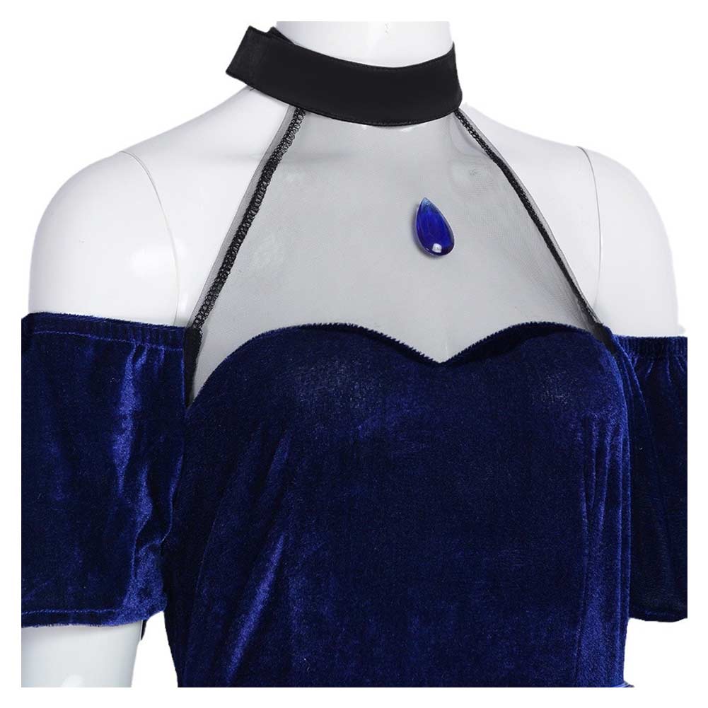 Alien Stage Costume MIZi Drak Blue Dress Cosplay Adult Female Outfits ...