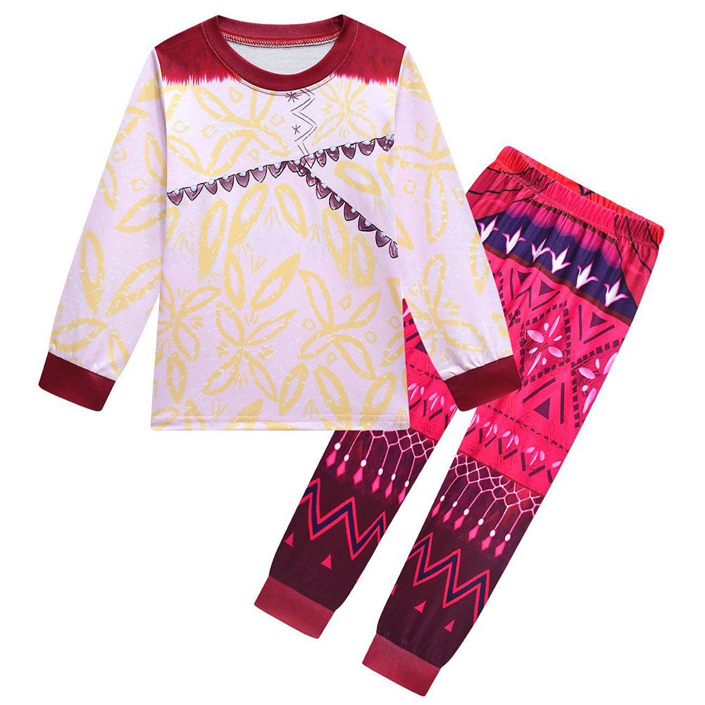 Moana:Moana Top Pant Bag Cosplay Costume Outfits Halloween Suit