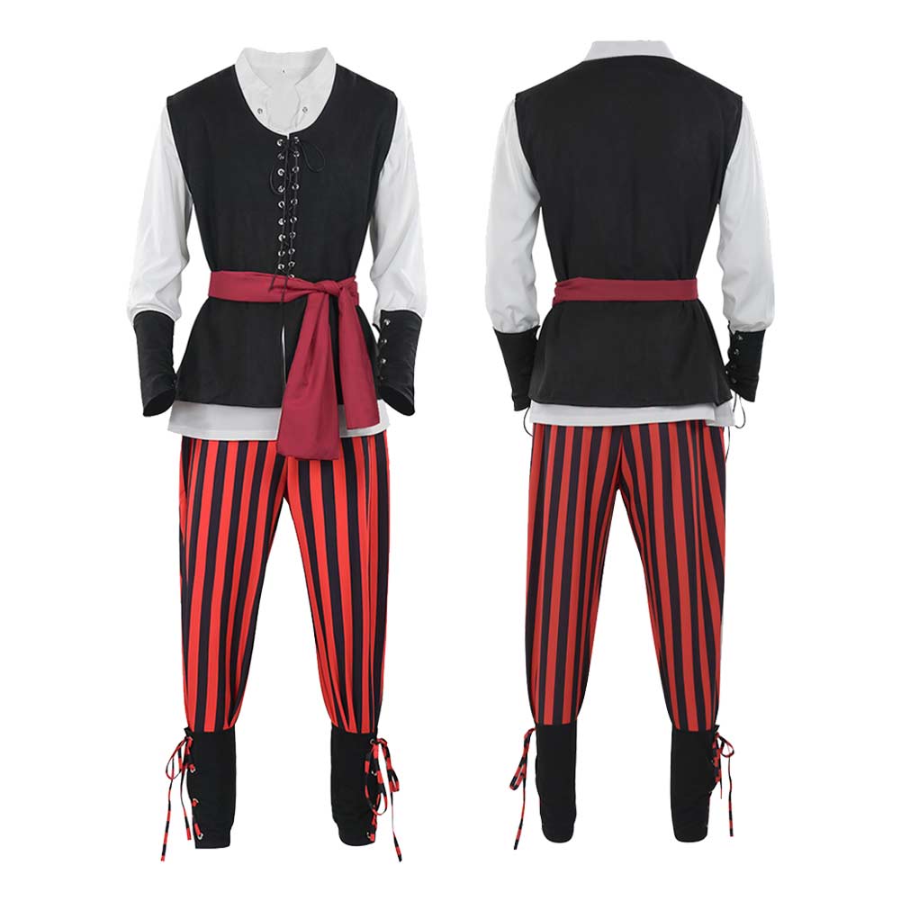 Medieval Renaissance Costume:Man&Unisex Pirate Cosplay Costume Outfits ...
