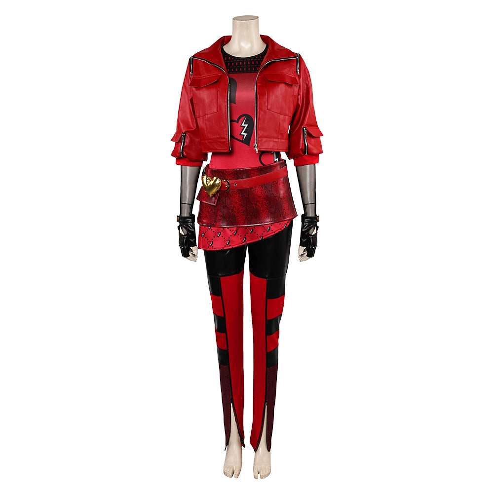 Descendants: The Rise of Red Cosplay Red Costume Outfits Halloween Suit