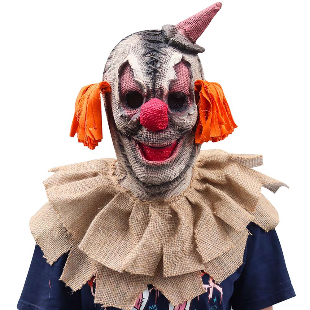 Scarecrow: Clown Adult Horror Cosplay Mask Scary Latex Masks Helmet ...