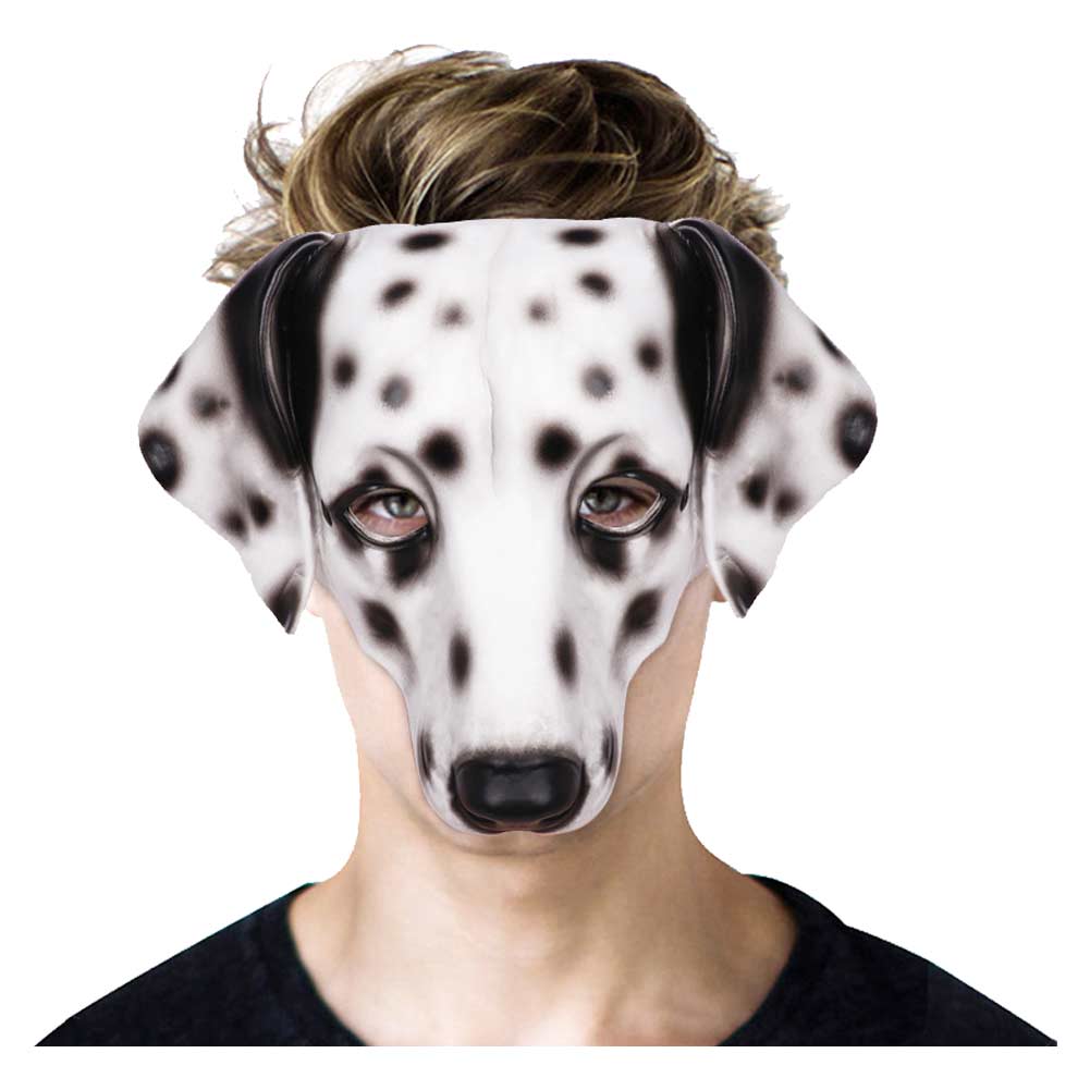 Cruella:Spotted Dog Adult Animal Cosplay Mask: Latex Masks Helmet ...