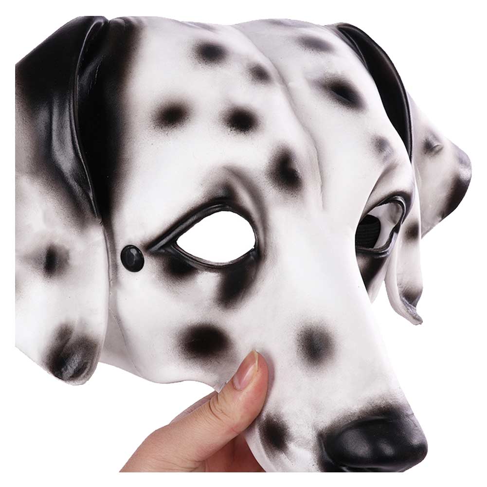 Cruella:Spotted Dog Adult Animal Cosplay Mask: Latex Masks Helmet ...