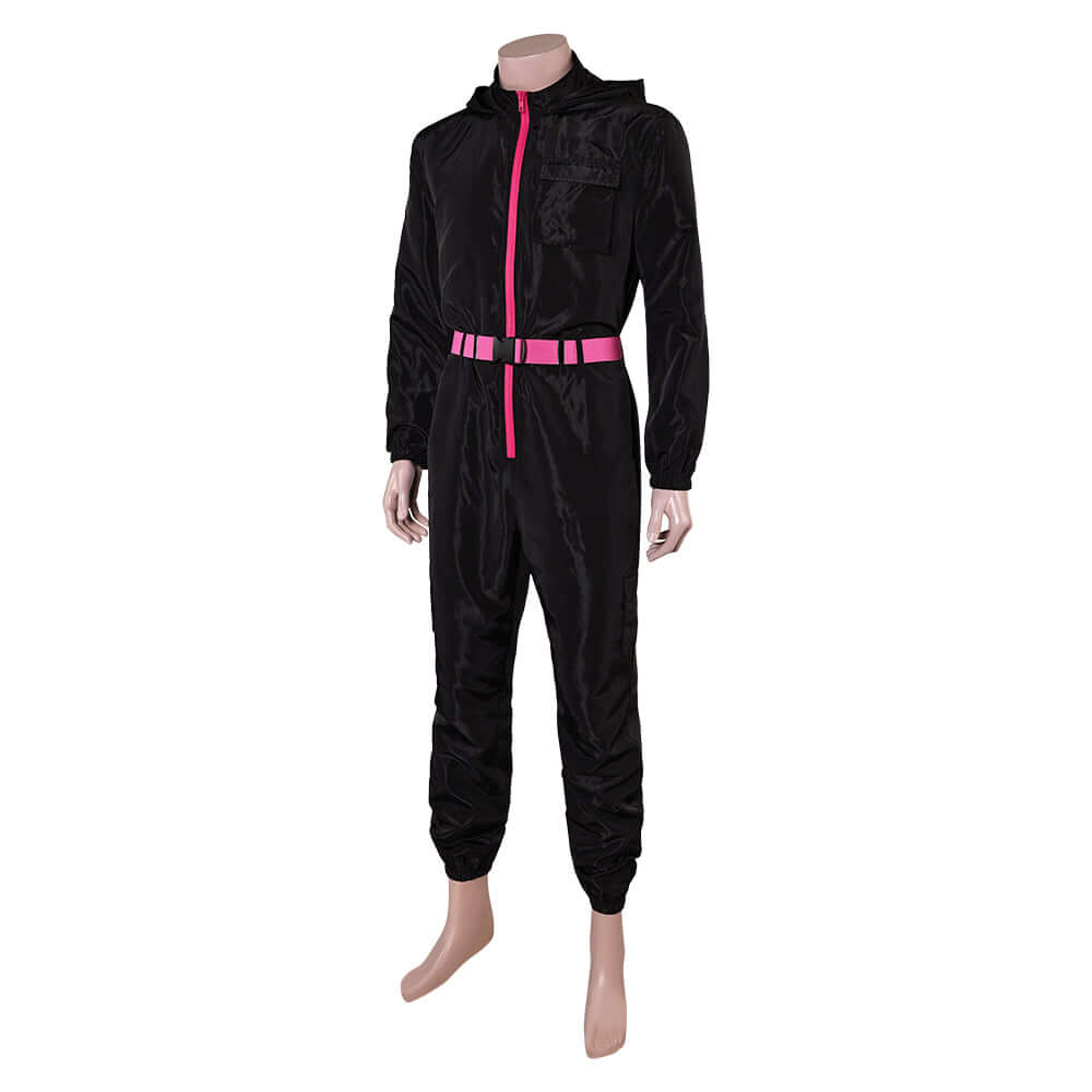 Squid Game: Men Black Jumpsuit Uniform Cosplay Costume Outfits ...