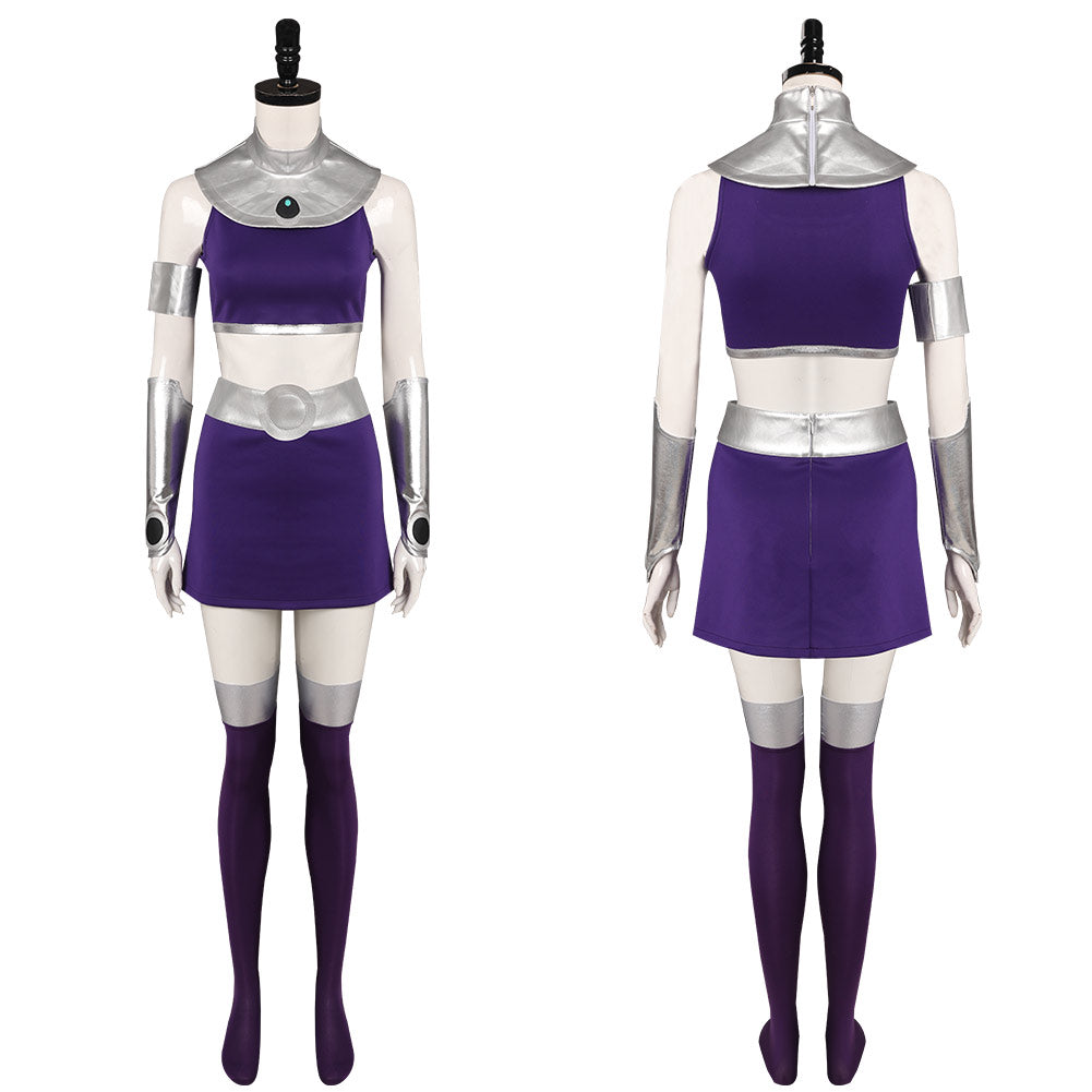Teen Titans: Starfire Cosplay Costume Dress Outfits Halloween Costumes