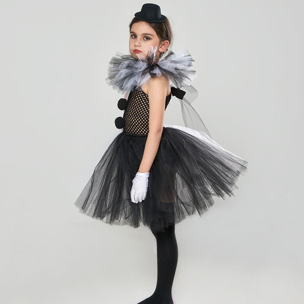 Terrifier:Joker Kids Girls Cosplay Costume Outfits Halloween Party Suit