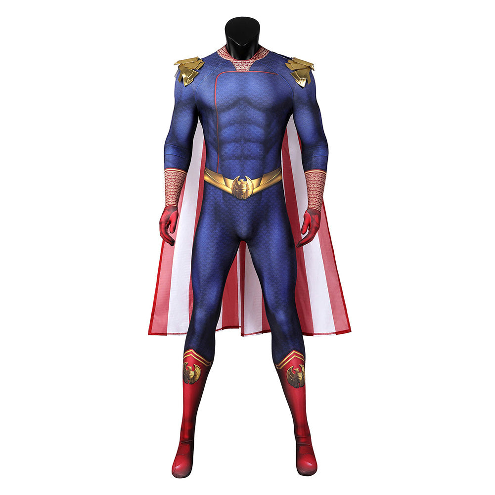The Boys:Homelander Jumpsuit Costume Cosplay Cloak Outfits Halloween C ...