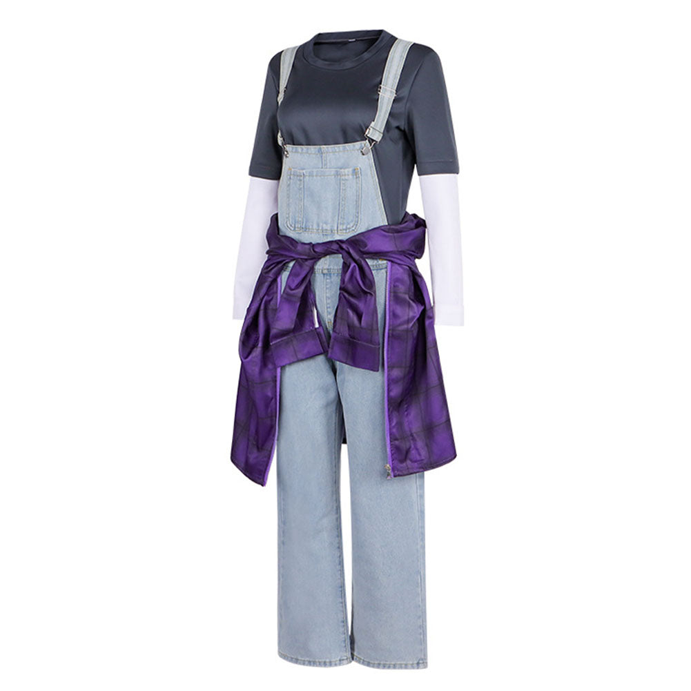 The Electric State Costume Michelle Cosplay Purple Set For Adult Female ...
