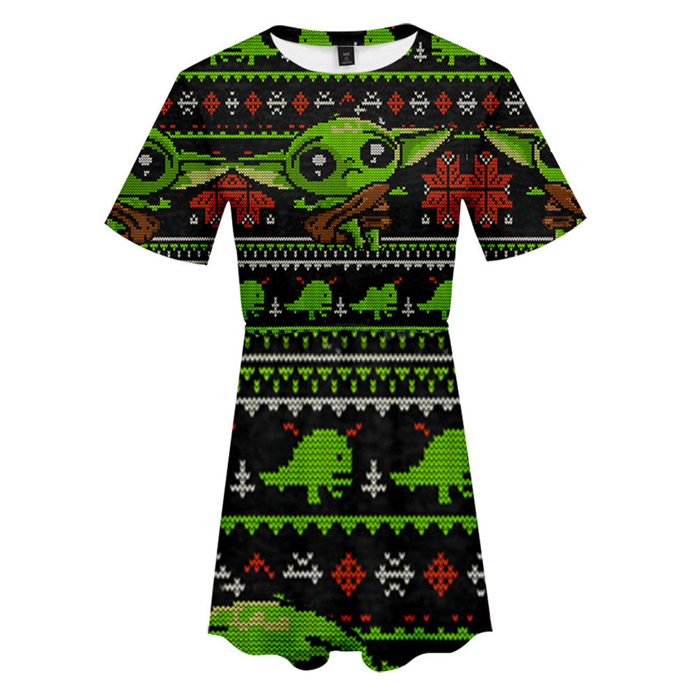 The Mandalorian: Yoda Shirt Cosplay Costume Halloween Party Disguise Suit