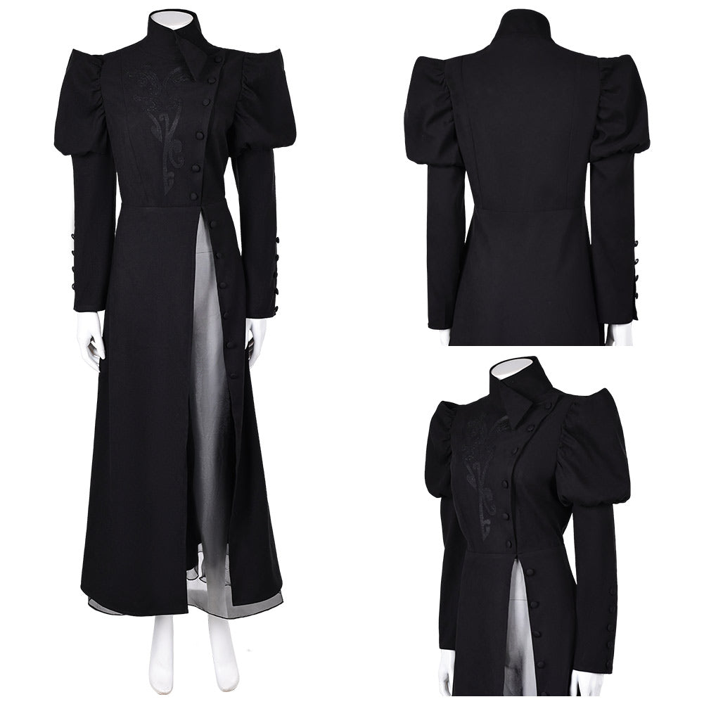 Witch Elphaba Elphaba Shiz Costume Black Sleeved Dress Witch Cosplay ...