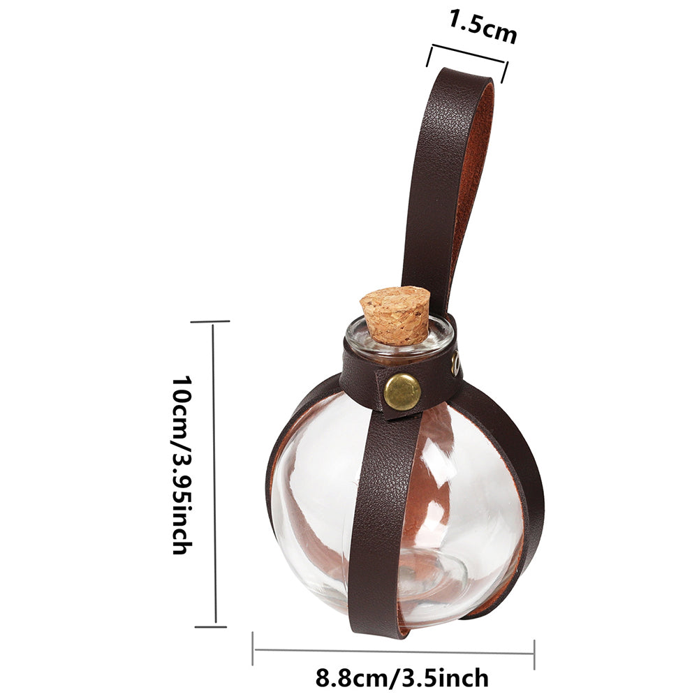Witch Magic Ball Glass Bottle with Wooden Stopper Bottle Cover ...