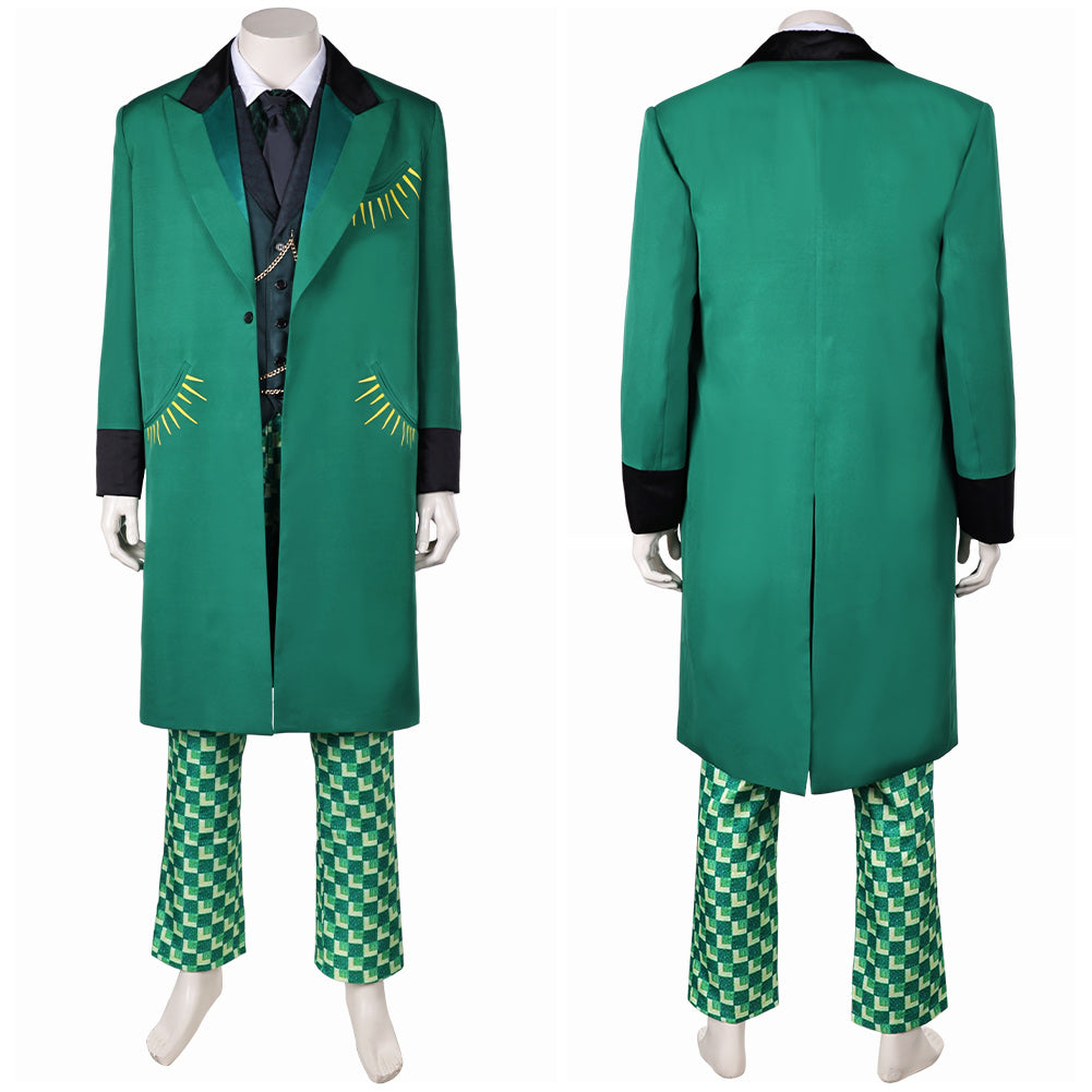Wizard Green Suit Man Cosplay Cosplay Costume Outfits Halloween Costume