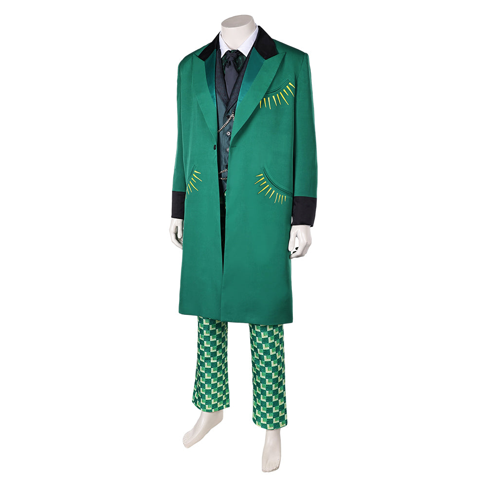 Wizard Green Suit Man Cosplay Cosplay Costume Outfits Halloween Costume
