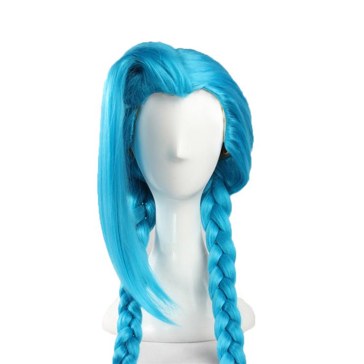 Jinx League of Legends LoL Jinx Hair Halloween Party Props Cosplay Wig ...