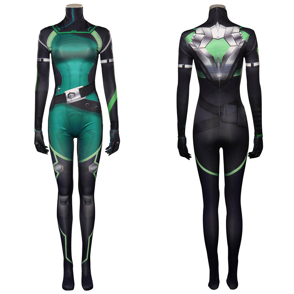 VALORANT: Viper Cosplay Costume Jumpsuit Outfits Halloween Costume For ...