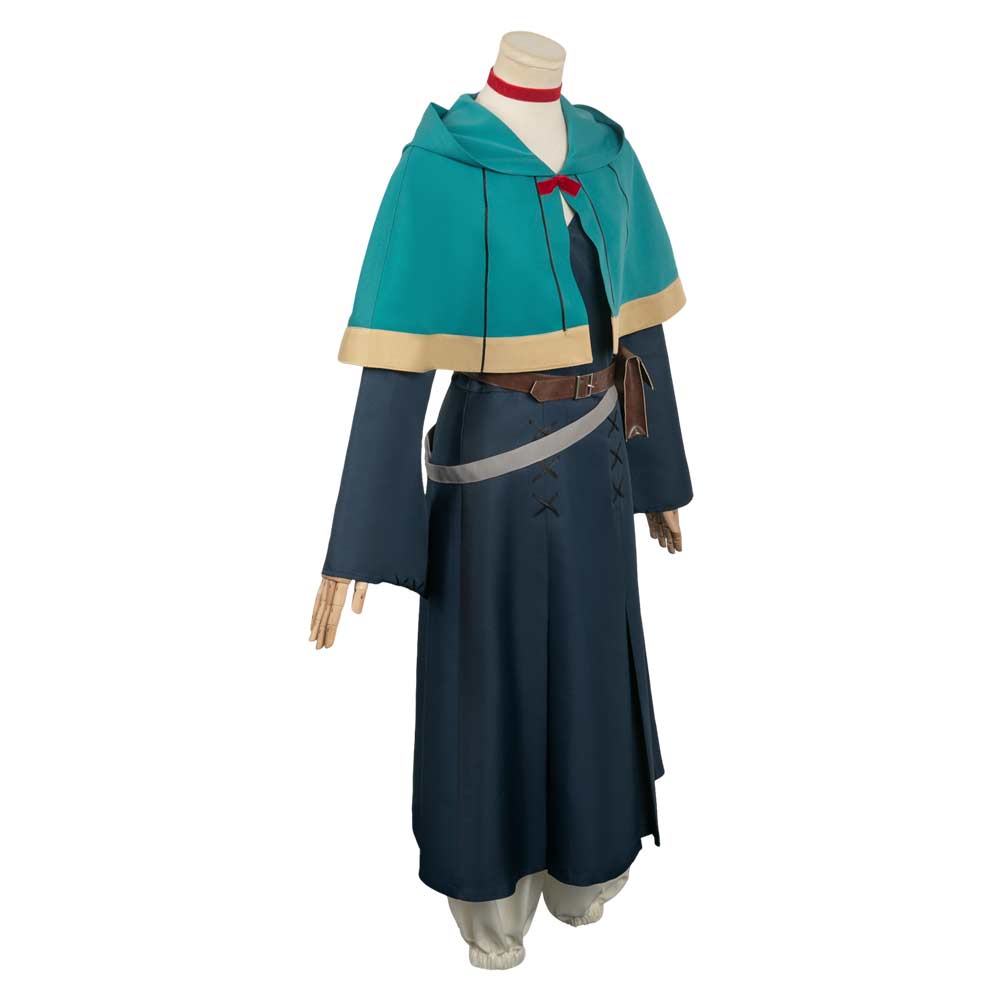 Anime Delicious In Dungeon:Marcille Green Set Outfits Cosplay Costume ...