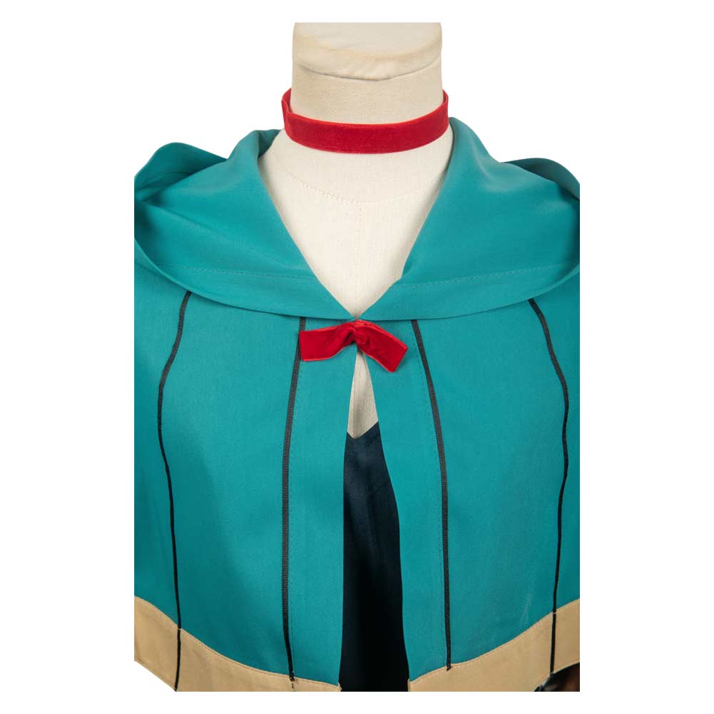 Anime Delicious In Dungeon:Marcille Green Set Outfits Cosplay Costume ...