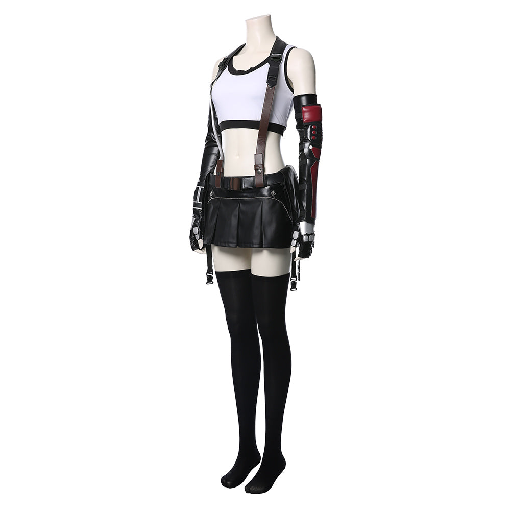 Tifa-Final Fantasy: VII FF7 Remake Tifa Lockhart Cosplay Costume Full ...