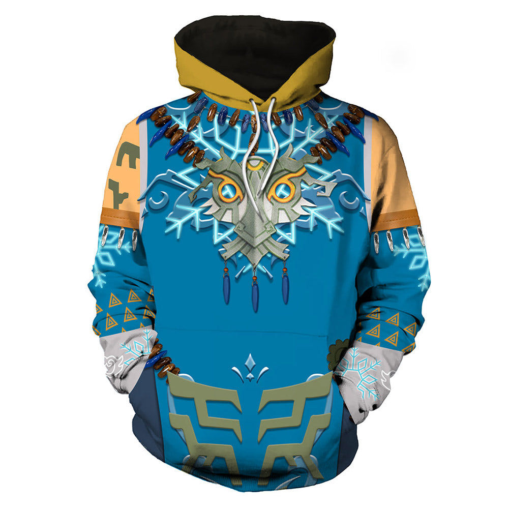 The Legend Of Zelda: Tears Of The Kingdom Link Cosplay Hoodie 3D ...