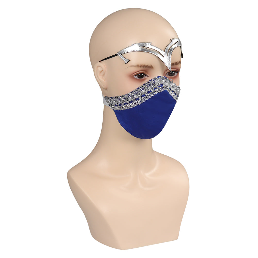 Mortal Kombat Mask Kitana Women Masks Latex Helmet Masquerade Halloween ...