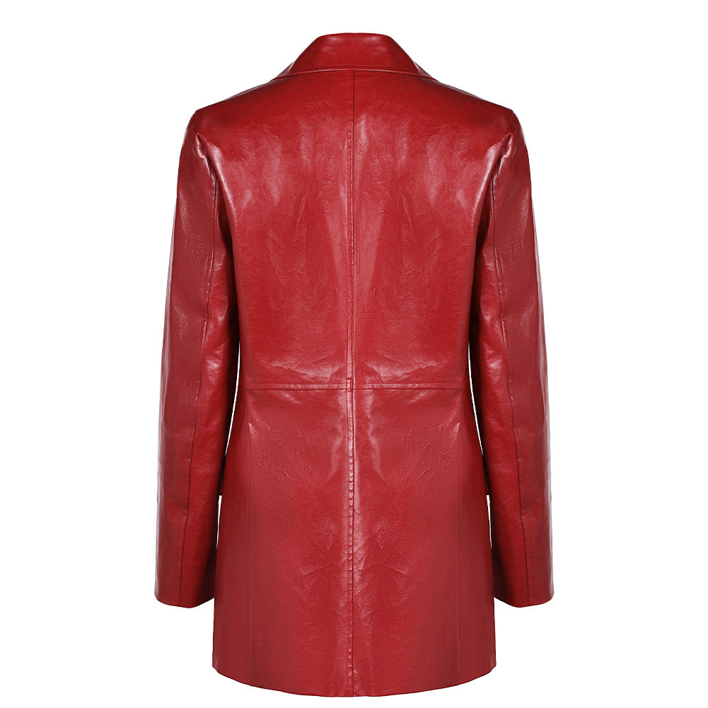 Madame Web 2024 Madame Web Red Jacket Coat Outfits Cosplay Costume Halloween Costume
